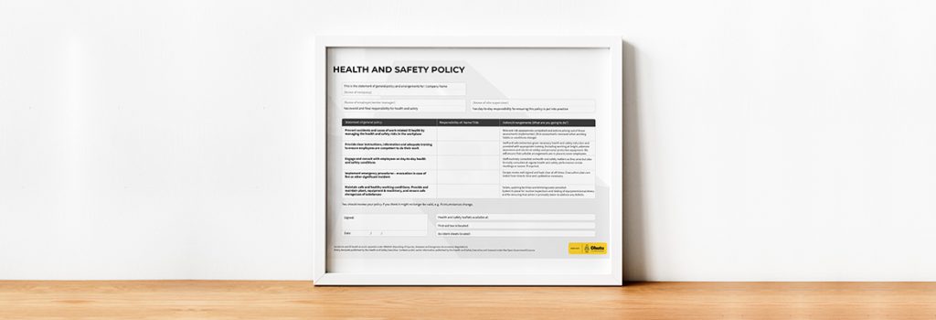 Health and Safety Policy Template . Get yours for free, courtesy of Ohtutu.
